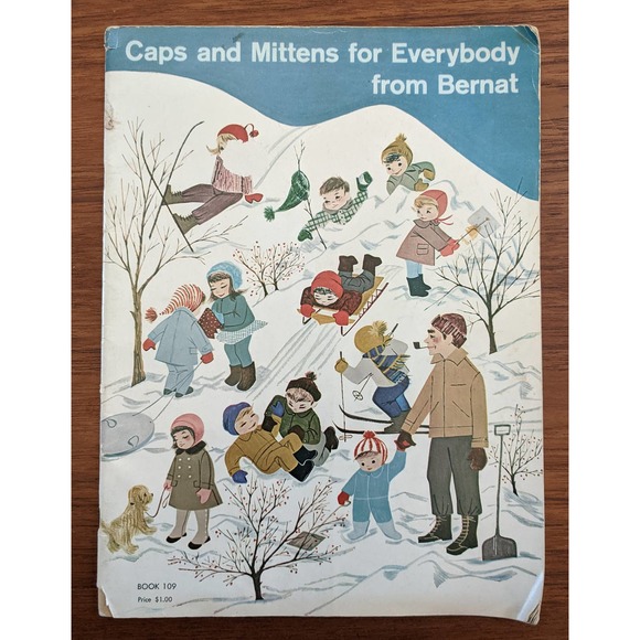 Bernat | Office | 962 Caps Mittens For Everybody Bernat Knitting ...